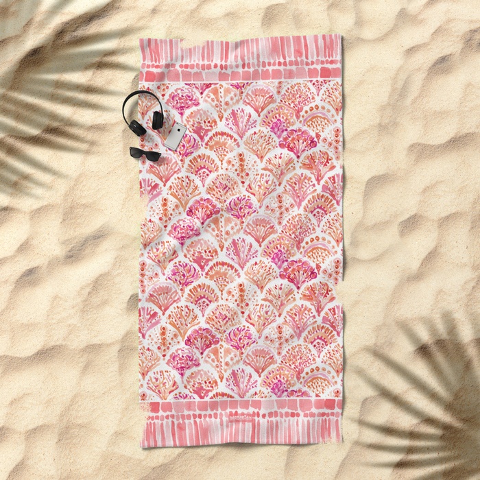 CORAL CAMO Mermaid Fish Scales Pattern – BARBARIAN by Barbra Ignatiev ...